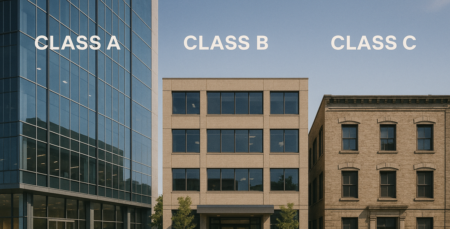 Class A, B, and C Office Buildings Explained